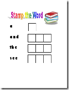 Mom's Lessons from the Boys: Stamp a word